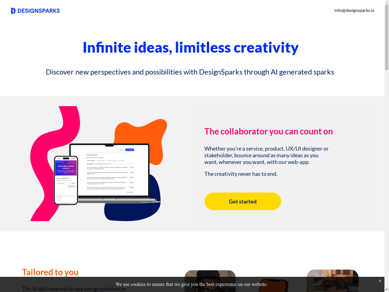 Design Sparks: The AI-Powered Web-App Revolutionizing the Creative Design Process - AI Fella