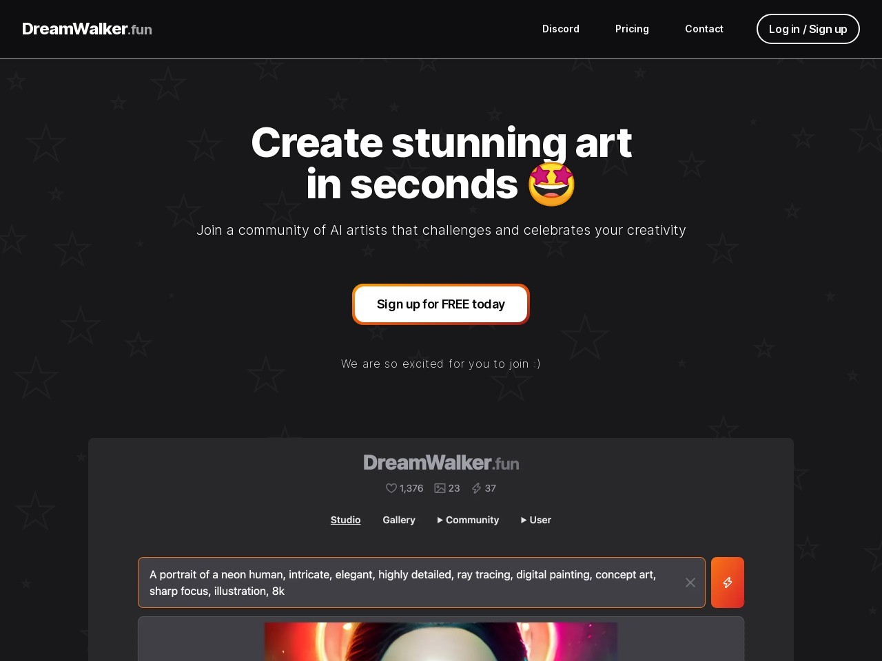 Dreamwalker: Ignite Your Creativity with AI-Generated Art & Build Your ...