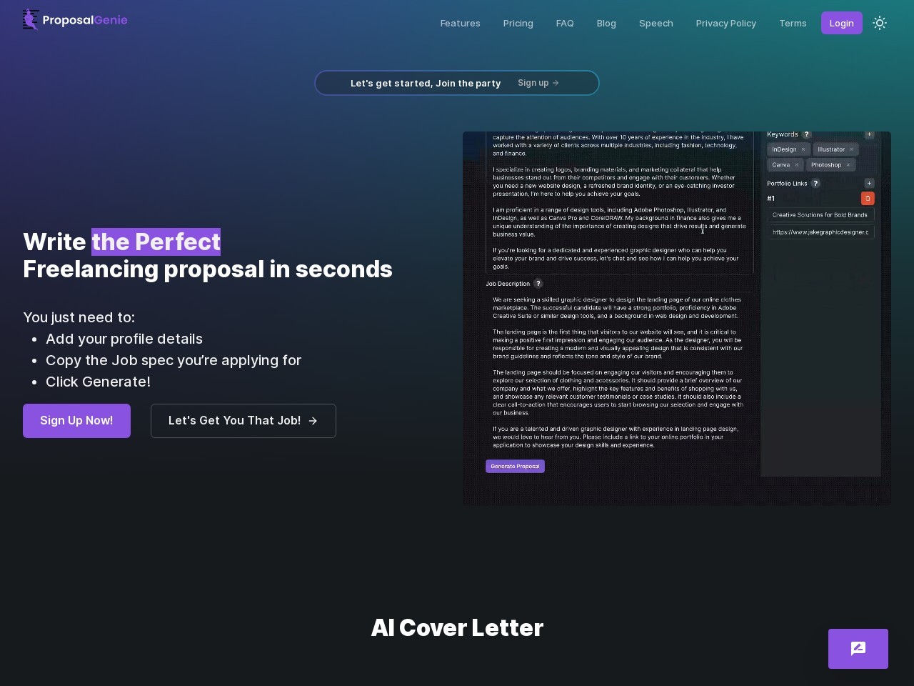 Proposal Genie: The AI-Powered Tool for Freelancers and Small ...